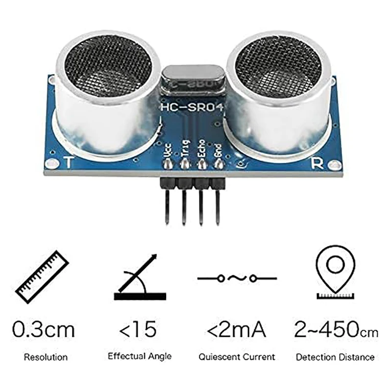 2pcs HC-SR04 Ultrasonic Sensor Distance Module for Arduino MEGA2560 ...
