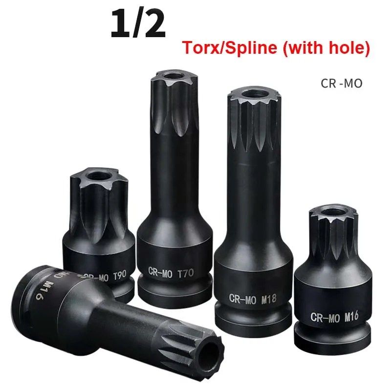 1PCS-Torx-Bit-1-2-Drive-Socket-Adaptor-T55-T60-T70-T80-T90-T100-TM14 ...