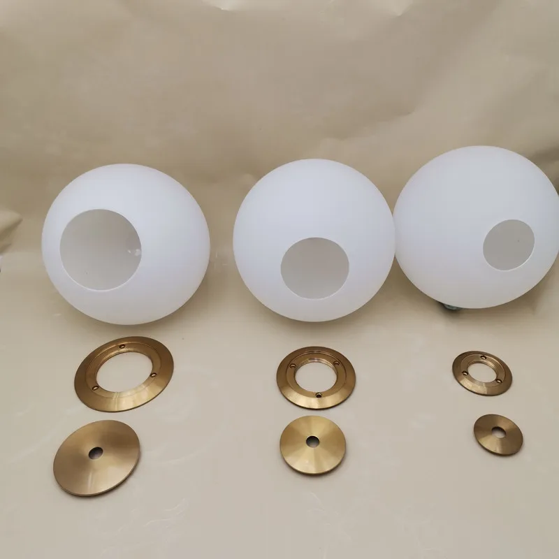 Abat-jour,Outer D12 inner D2.2--Abat jour en verre dépoli blanc lait ...