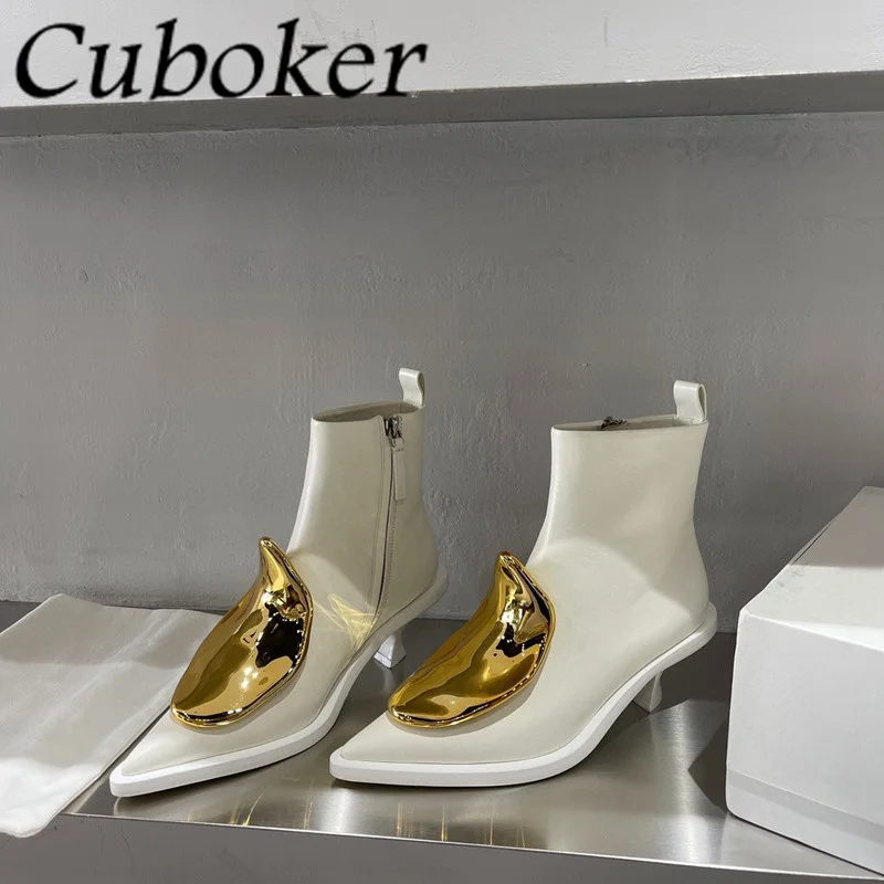 2022-Runway-Brand-Leather-women-s-boots-Pointy-toe-Women-Pointed-Boots ...