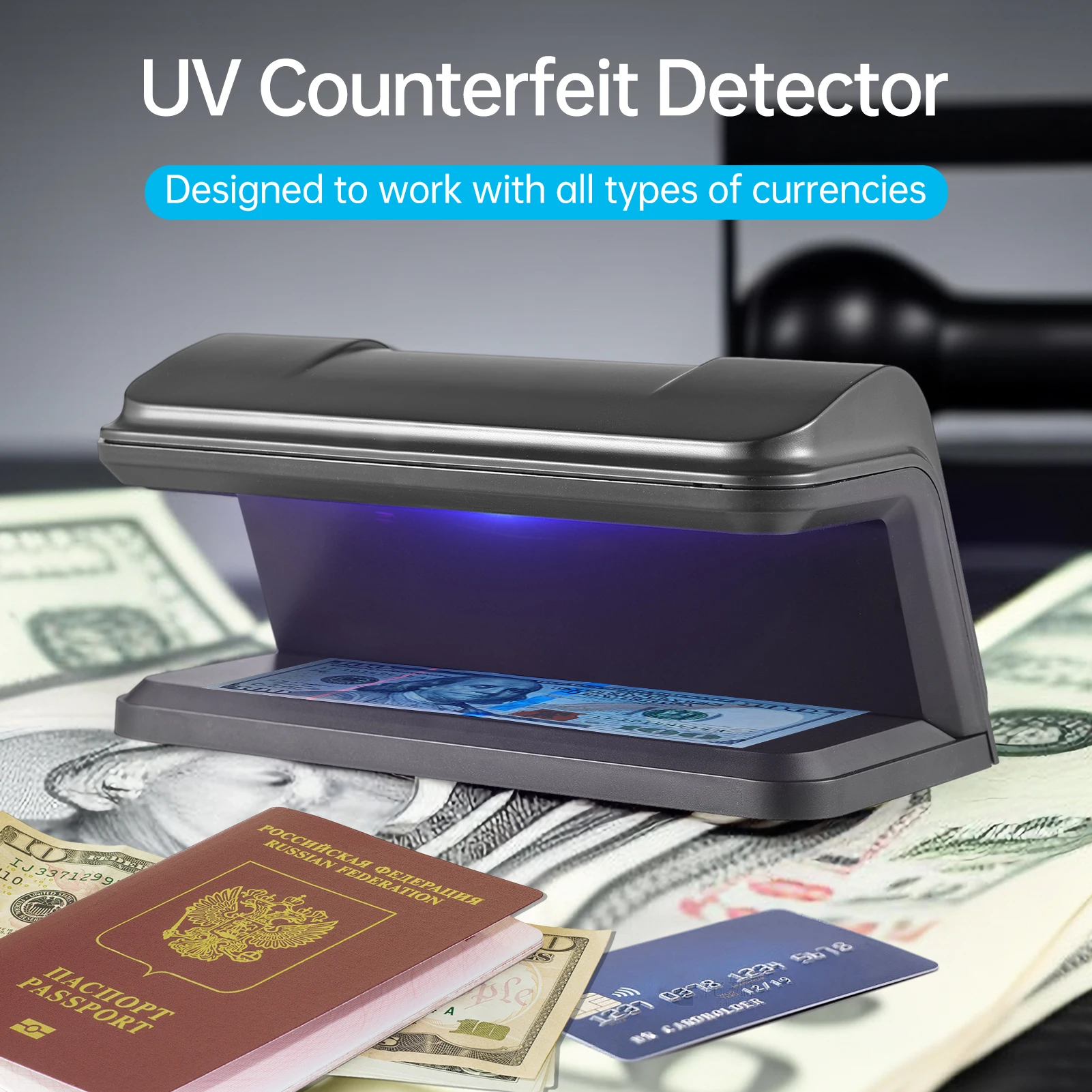 Counterfeit Bill Detector Suits All Currencies EURO US Dollar POUND ...