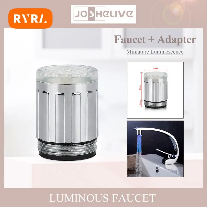 LED-Water-Faucet-7-Colors-Changing-waterfall-Glow-Shower-Tap-universal ...