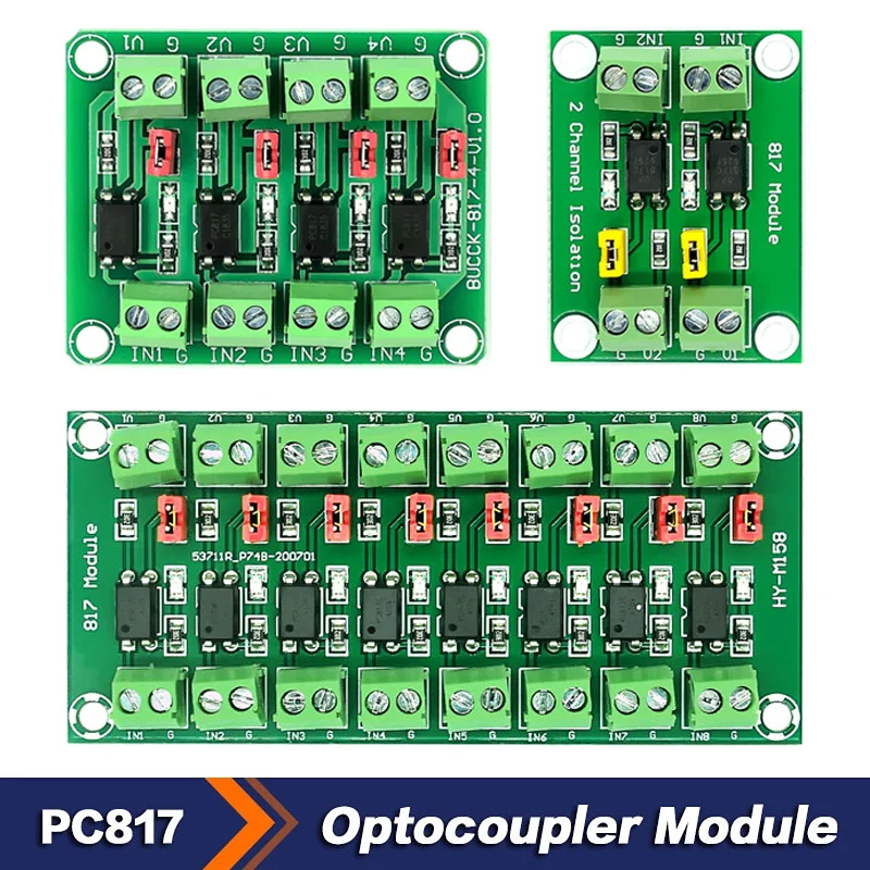 Pc817 2 4 8 Channel Optocoupler Isolation Board 3.6-30v Voltage ...