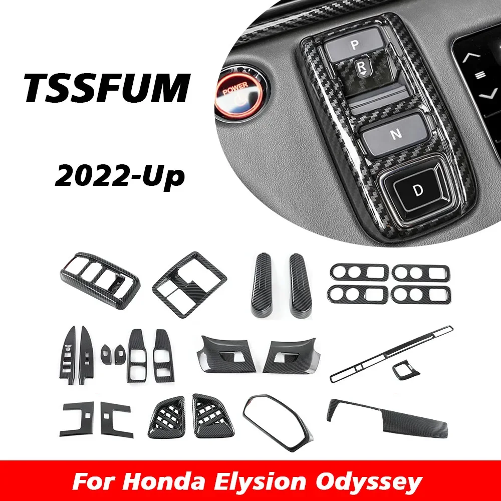 Auto-Innen-ABS-Carbon-Faser-Aufkleber-Getriebe-Shift-Panel-Abdeckung ...