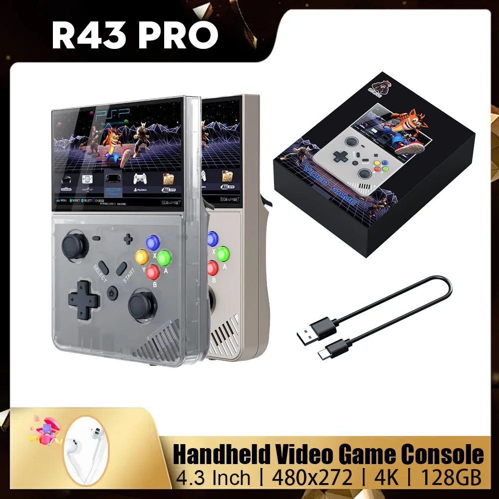 R43-Pro-Retro-Handheld-Video-Game-Console-4-3-Inch-480x272-4K-HD-Screen ...