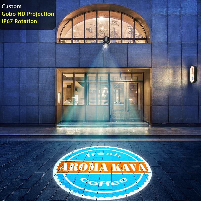 Custom Led Hd Indoor Door Head Projector Outdoor Waterproof Rotating ...