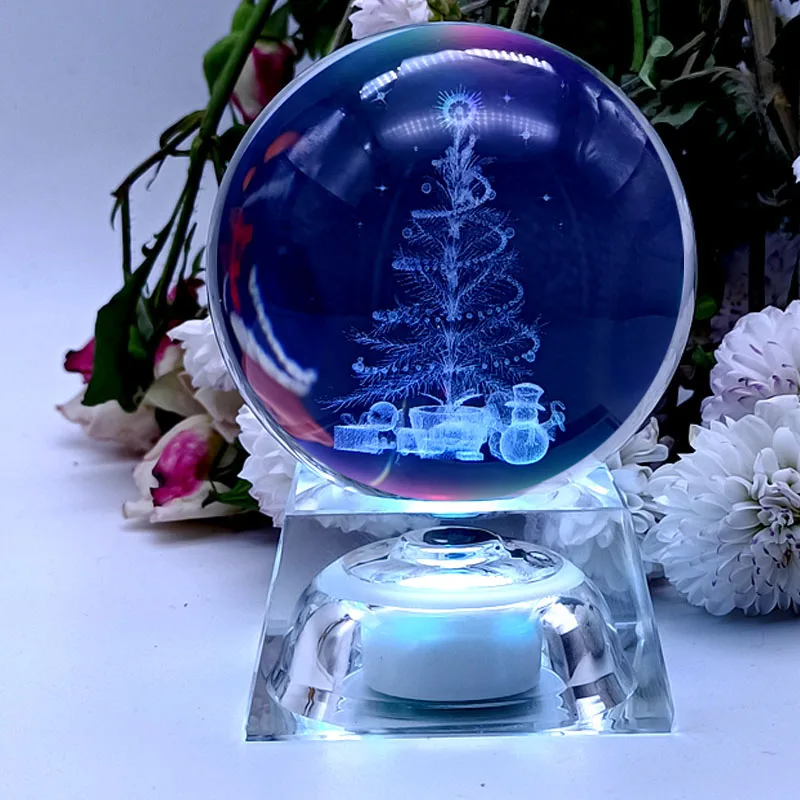 Christmas-Snow-Glass-Globe-Santa-Claus-Snowman-Xmas-Tree-Faux-Crystal ...