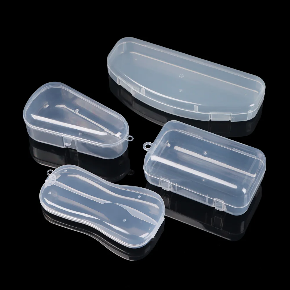 Mini-Plastic-Rectangular-Box-Translucent-Packing-Storage-Box-Dustproof ...