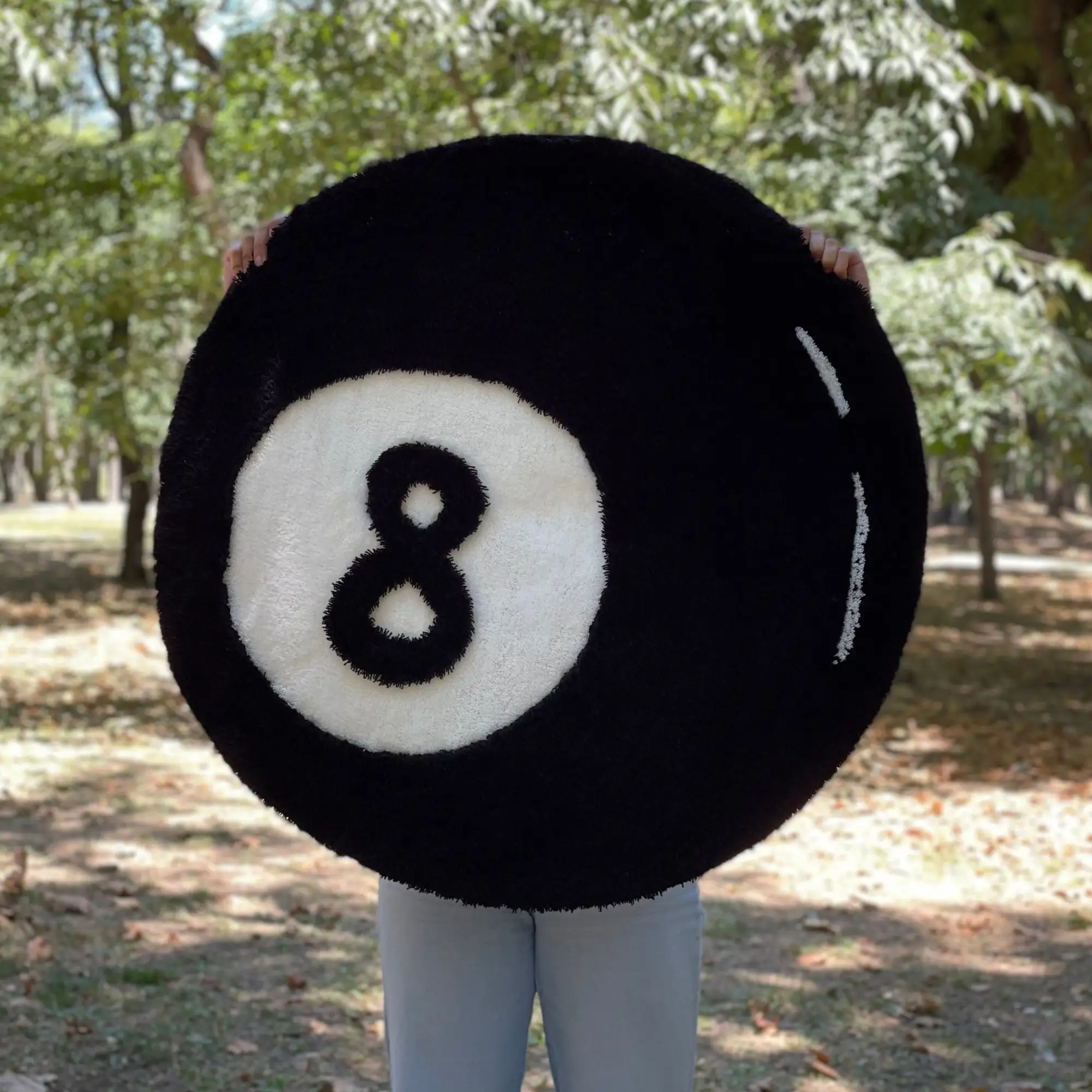 Black-Green-8-Ball-Rug-Home-Decor-for-Bedroom-Aesthetics-Minimalist ...