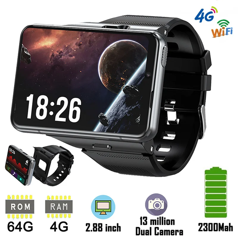 4G-Wifi-Smart-Watch-2-88-Inches-HD-Screen-Detachable-RAM-4GB-ROM-64GB ...