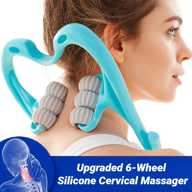 Cervical Vertebra Shoulder And Neck Massage Home Manual Massager Hand ...
