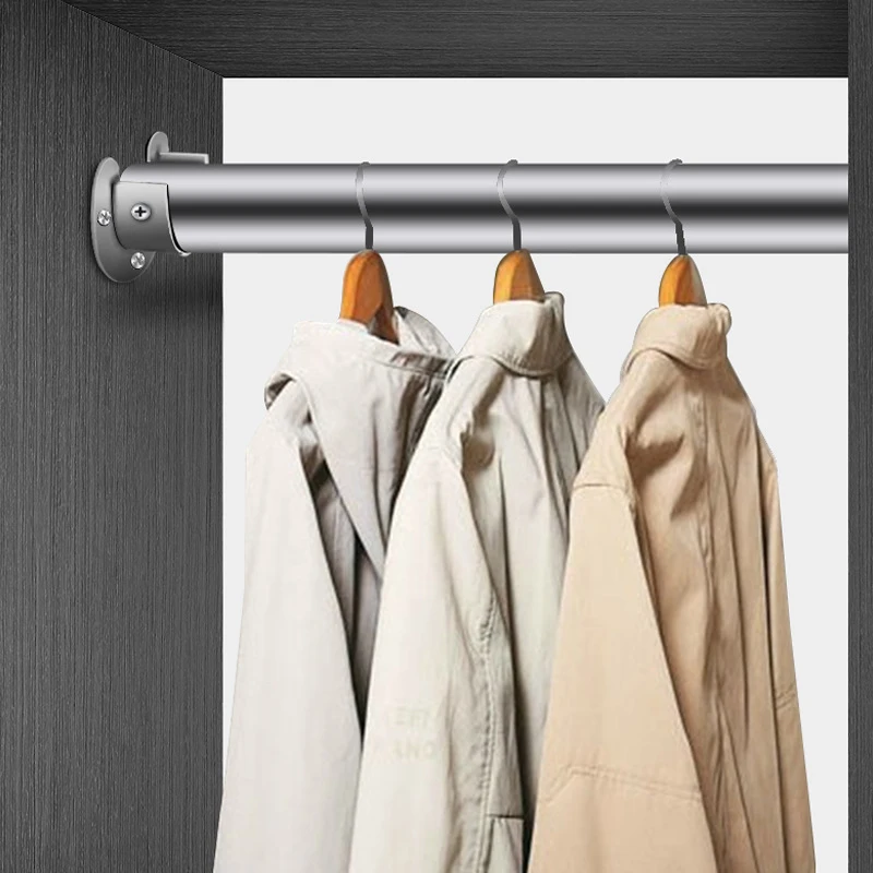 Stainless Steel Clothes Rail Closet Rail Curtain Rod Shower Curtain ...