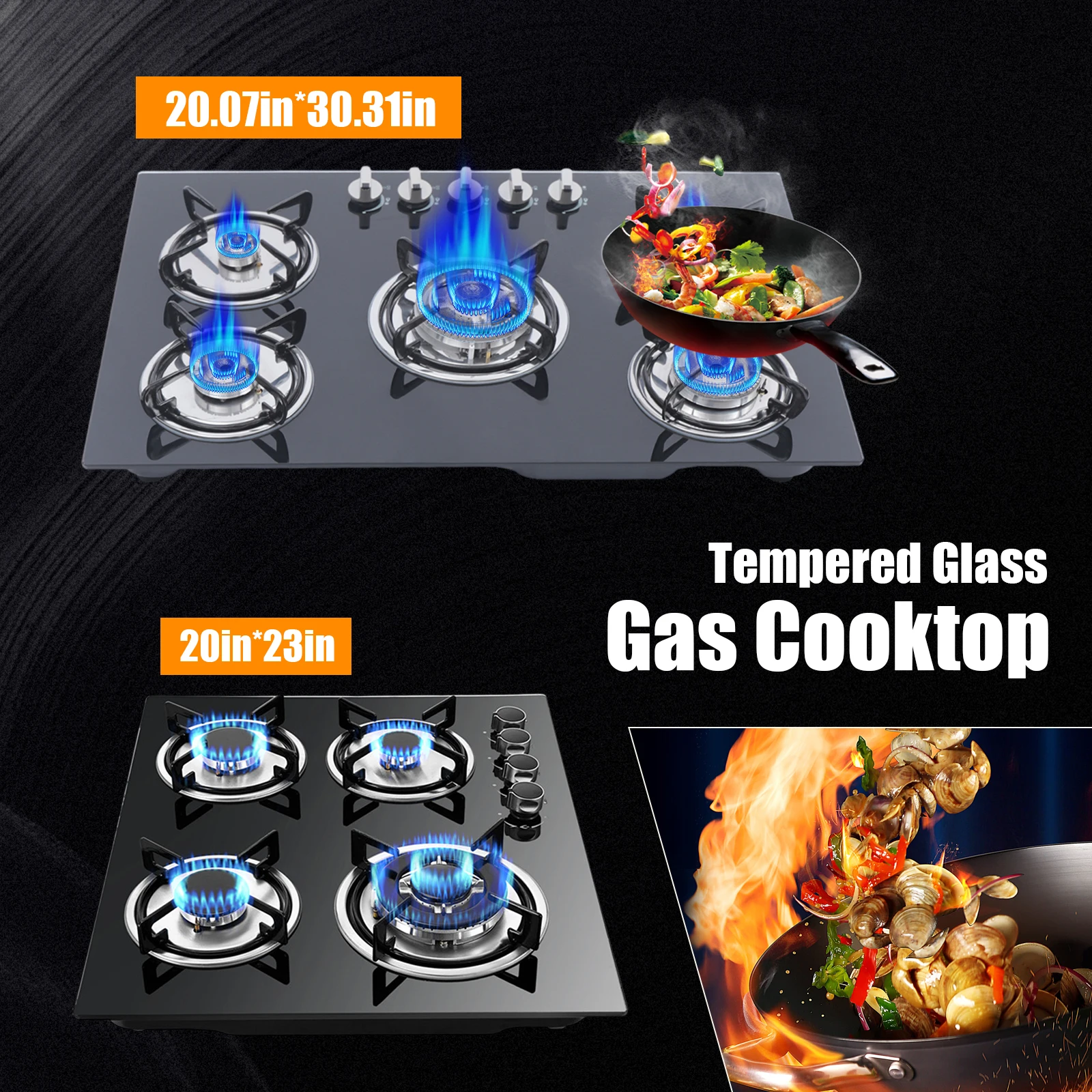Gas-Hob-With-5-Burners-Built-In-Tempered-Durable-Quality-Gas-Stove-For ...