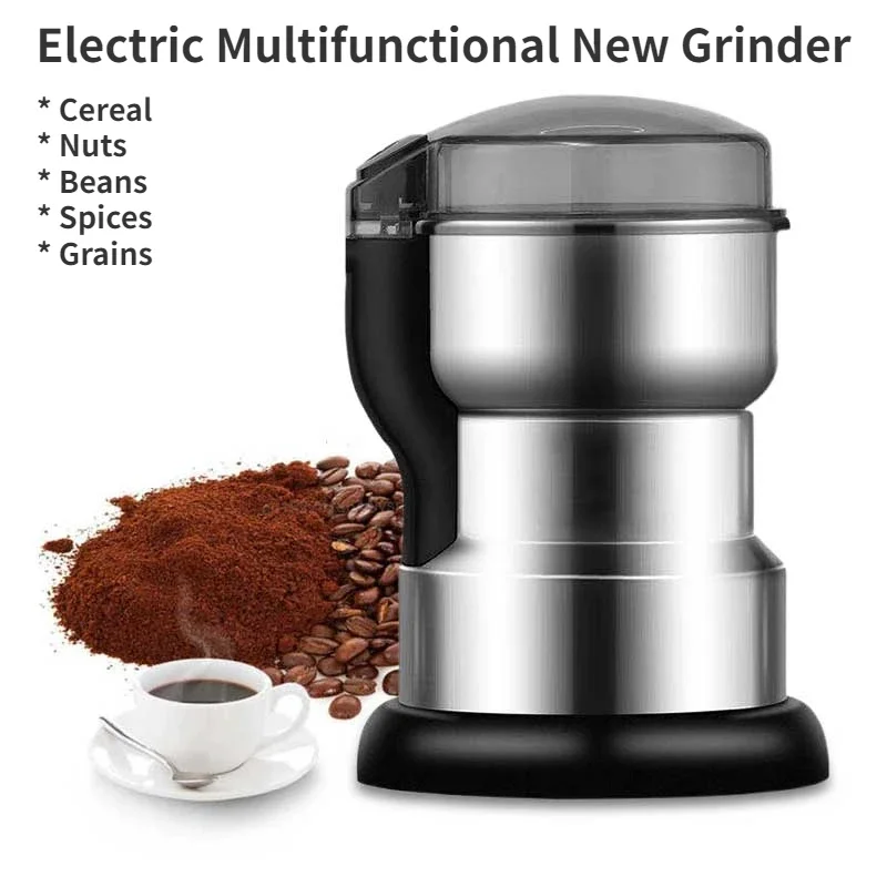 Electric-Multifunctional-New-Grinder-Coffee-Kitchen-Beans-Cereal-Nuts ...