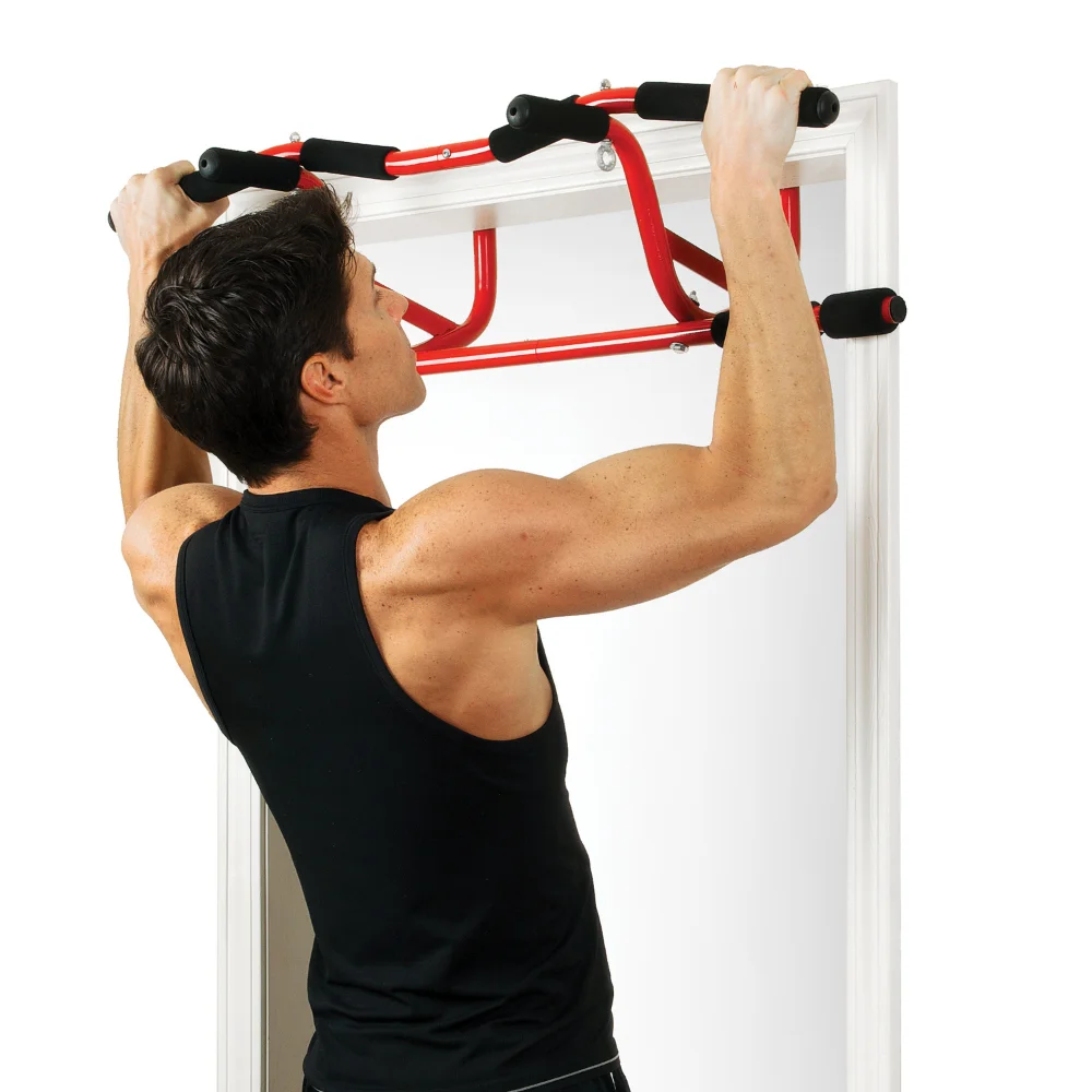 Elevated Chin Up Station, No Screw Strength Training Pull Up Bar for ...