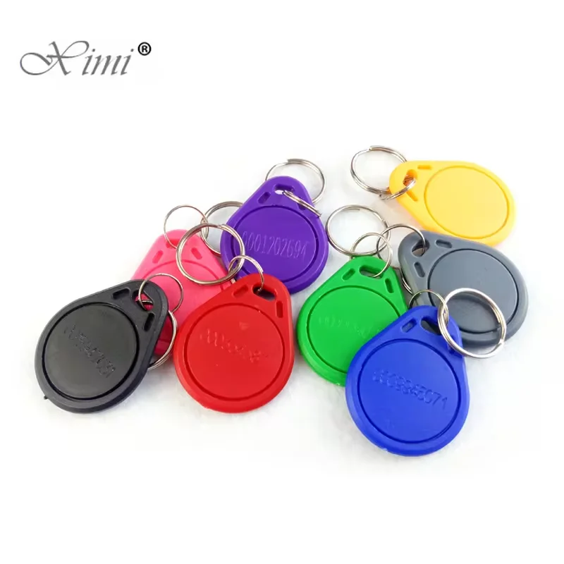RFID-IC-keyfobs-13-56-MHz-keychains-NFC-key-tags-ISO14443A-MF-1k-token ...