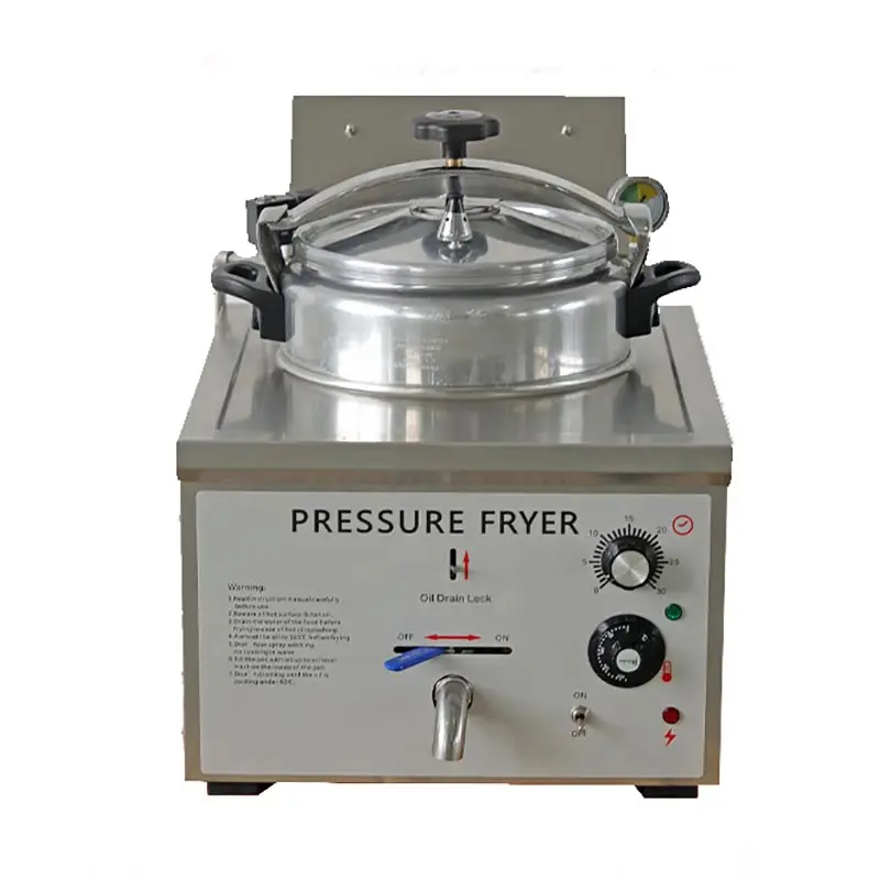 16L-Commercial-Electric-Bench-Type-Mini-Deep-Pressure-Fryer-Oven-For ...