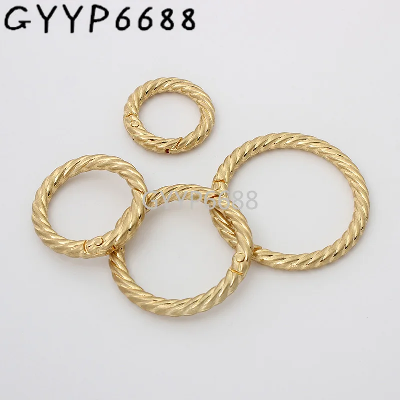 10-30-100pcs-4-sizes-round-shape-satin-gold-19mm-25mm-32mm-39mm-spring ...