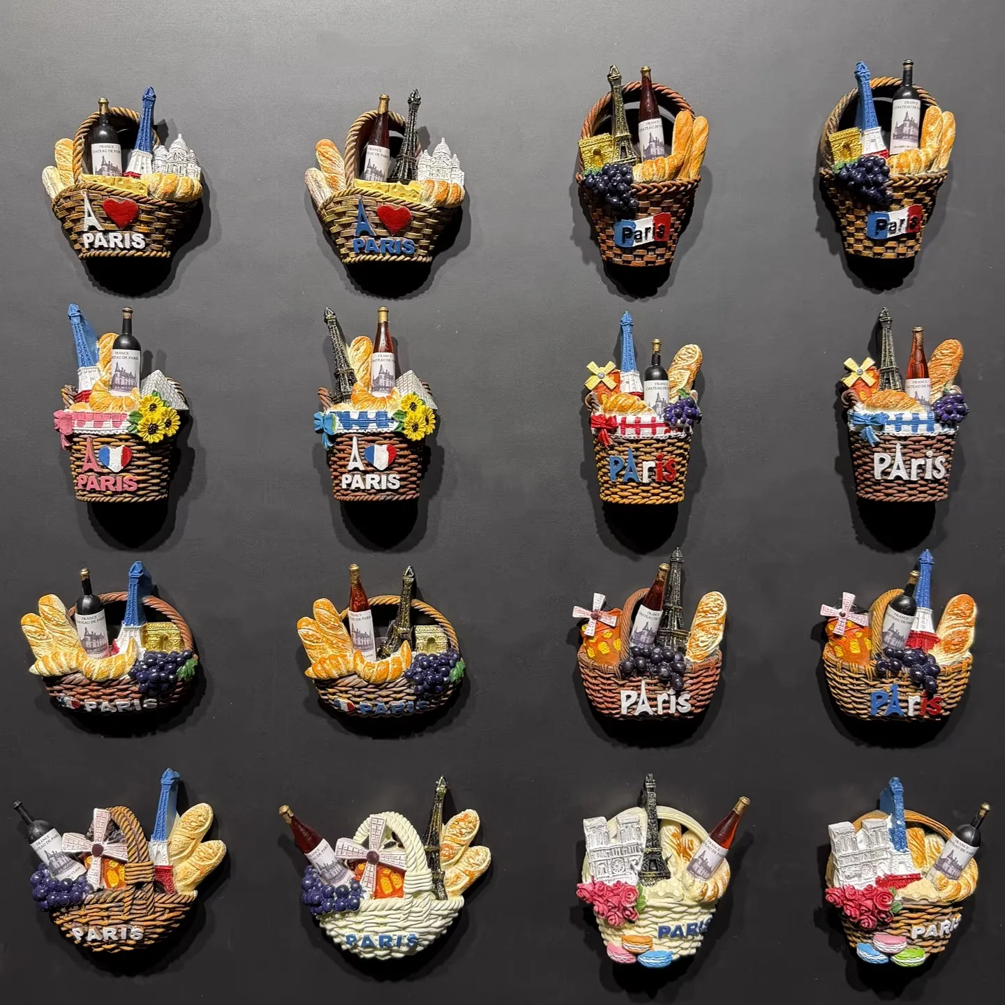 Croissant Paris France 3D Fridge Magnets Souvenir Resin Handicraft ...