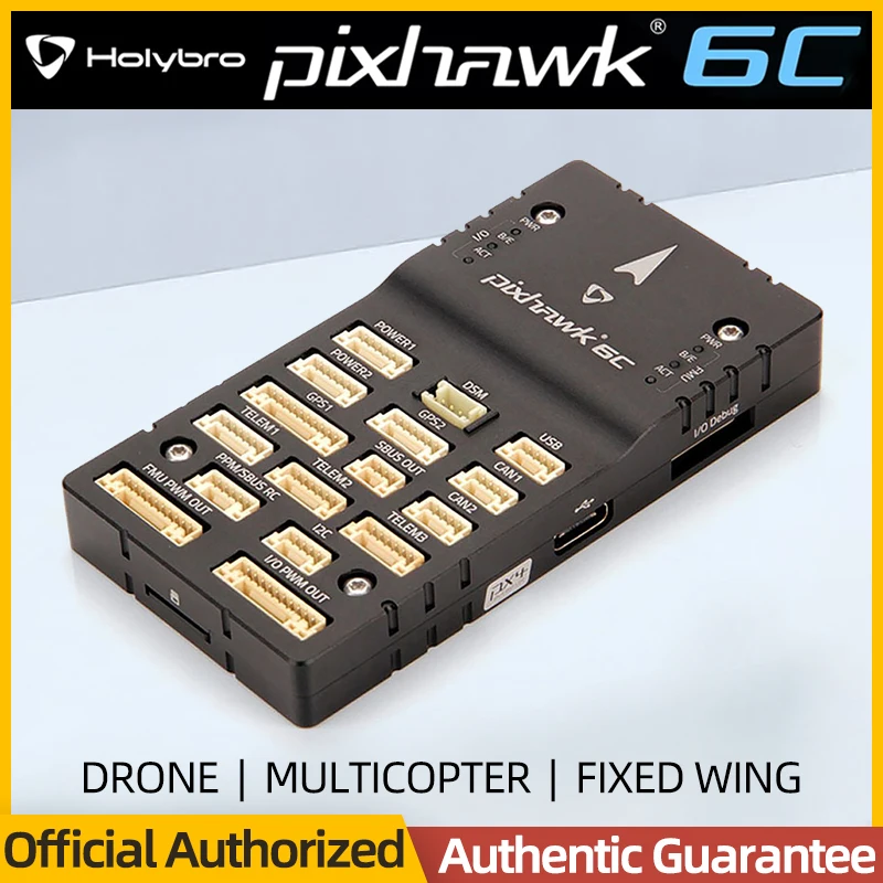 새로운 Holybro Pixhawk 6C Autopilot 비행 컨트롤러 FC 알루미늄 케이스 PM02/PM07 + M8N ...