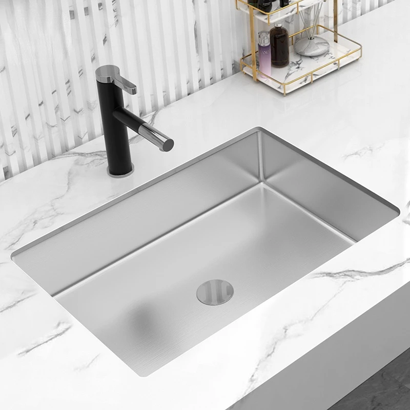 Stainless-Steel-Drop-in-Sink-Embedded-Wash-Basin-Bathroom-Rectangular ...