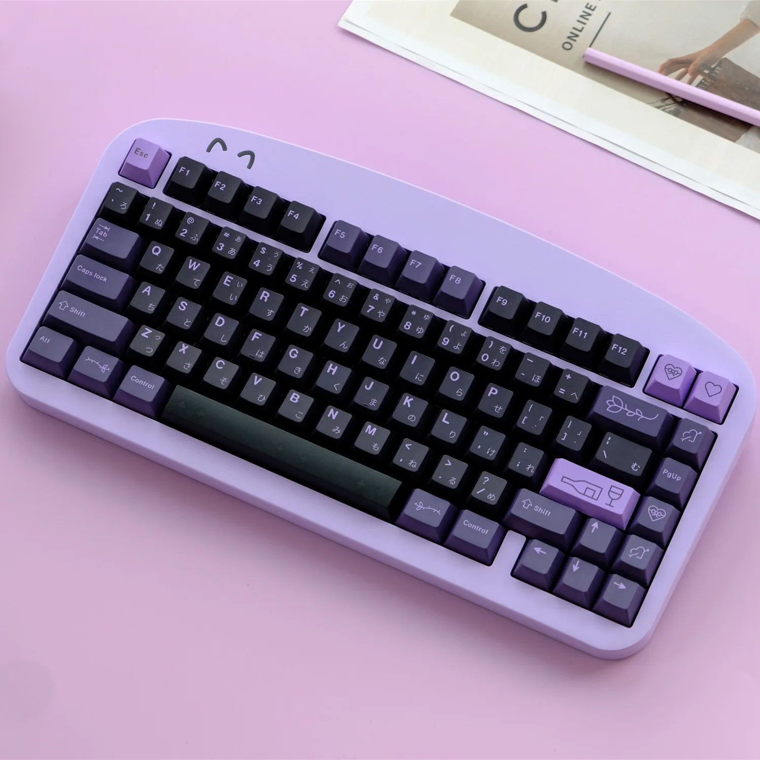 129-Keys-GMK-First-Love-Keycaps-PBT-Keycap-Dye-Sublimation-Cherry ...