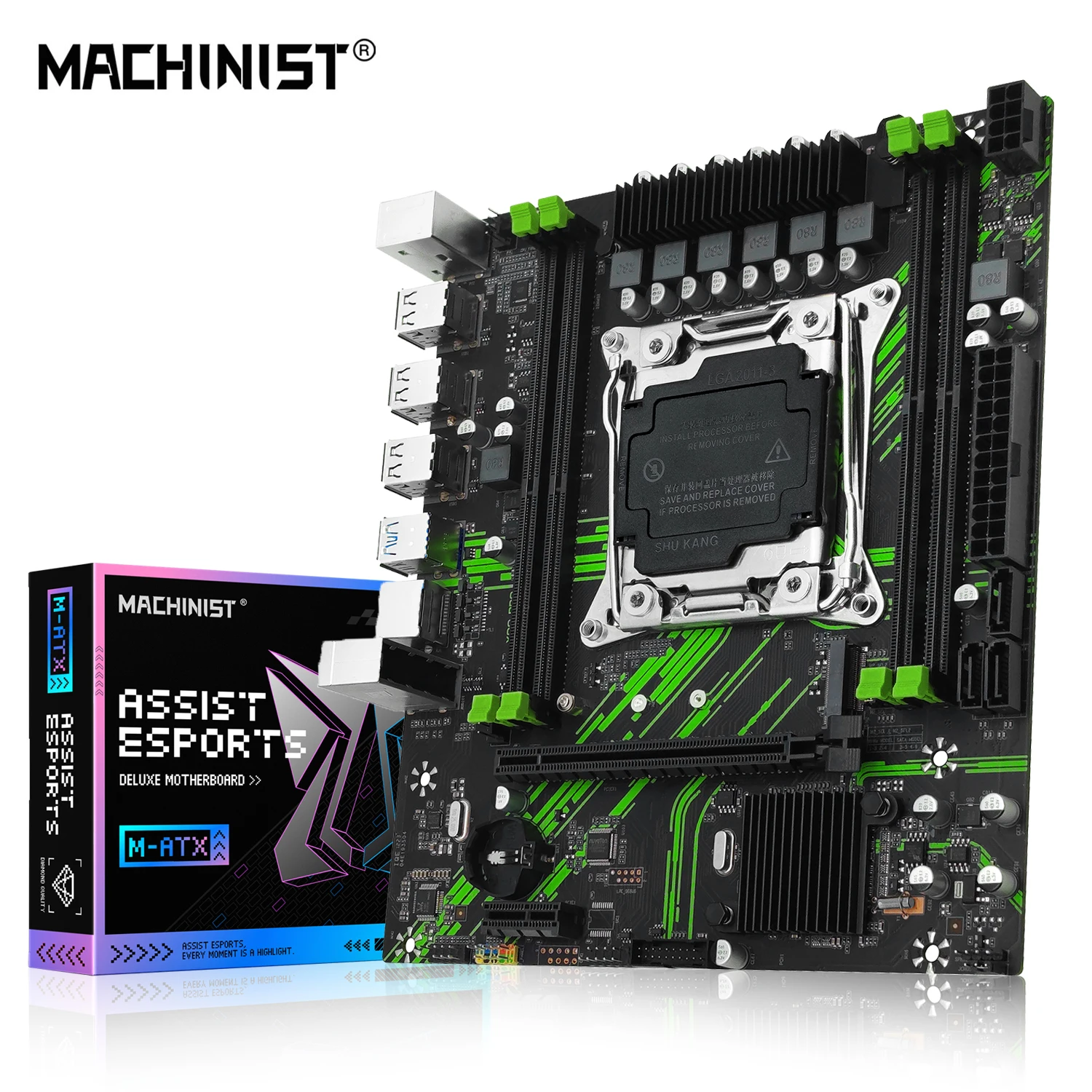 마더보드 Machinist X99 Pr9 X99 지원 Lga 2011 3 인텔 제온 E5 V3 및 V4 Cpu Ddr4