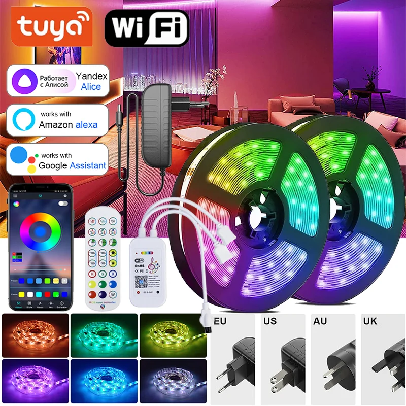 Led-Strip-Lights-For-Room-Bluetooth-Wifi-Rgb-Led-Ribbon-Strip-Alexa-Rgb ...