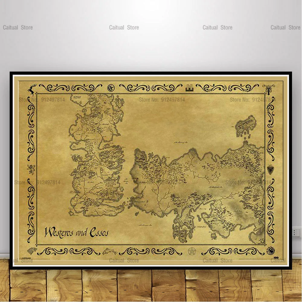 Westeros Map Poster