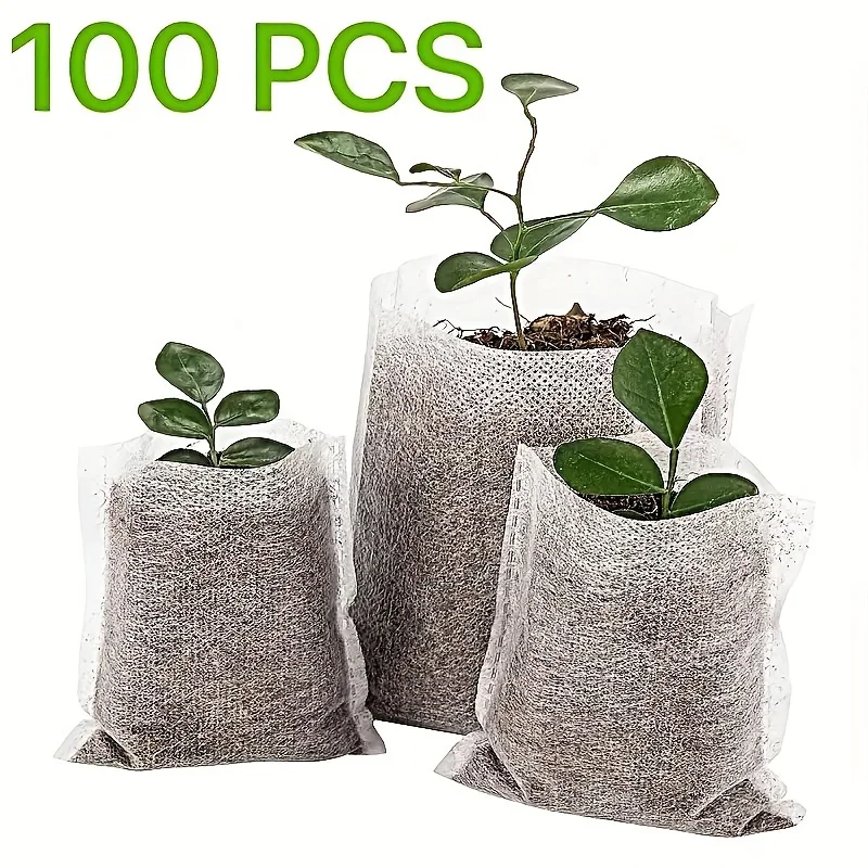 Non-Woven-Seed-Nursery-Bags-Plantas-crescem-sacos-Panelas-de-mudas ...