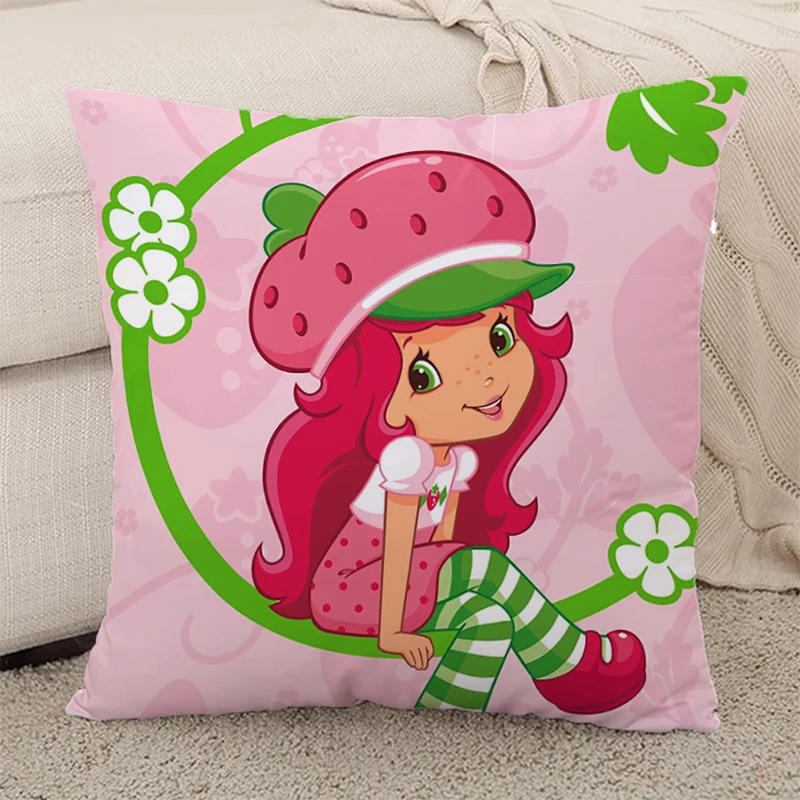 Pillowcase Strawberry Shortcake Body Pillow Cover 45x45 Cushions Covers ...