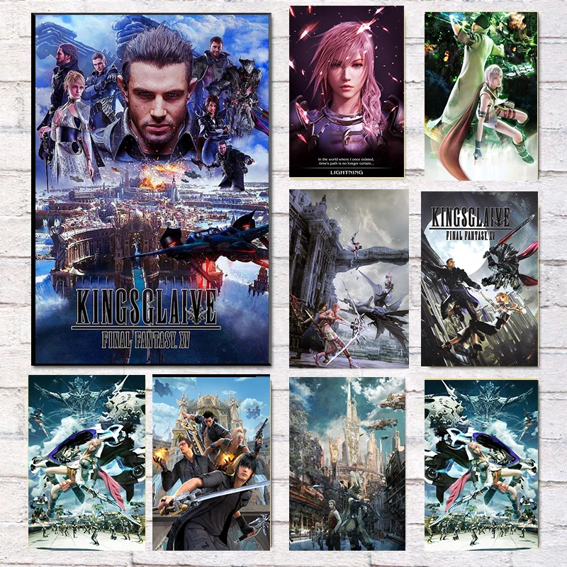 Final-Fantasy-VII-Remake-Game-Poster-Decorative-Painting-Tifa-Aerith ...