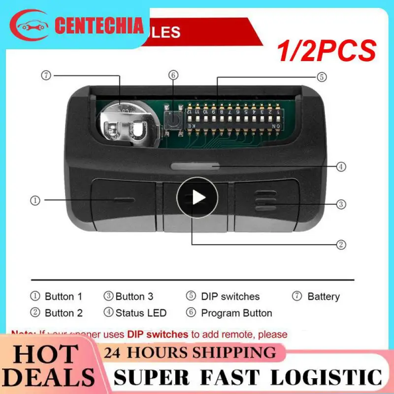 1-2PCS-Universal-433mhz-868mhz-315mhz-Multi-frequency-Remote-Control ...