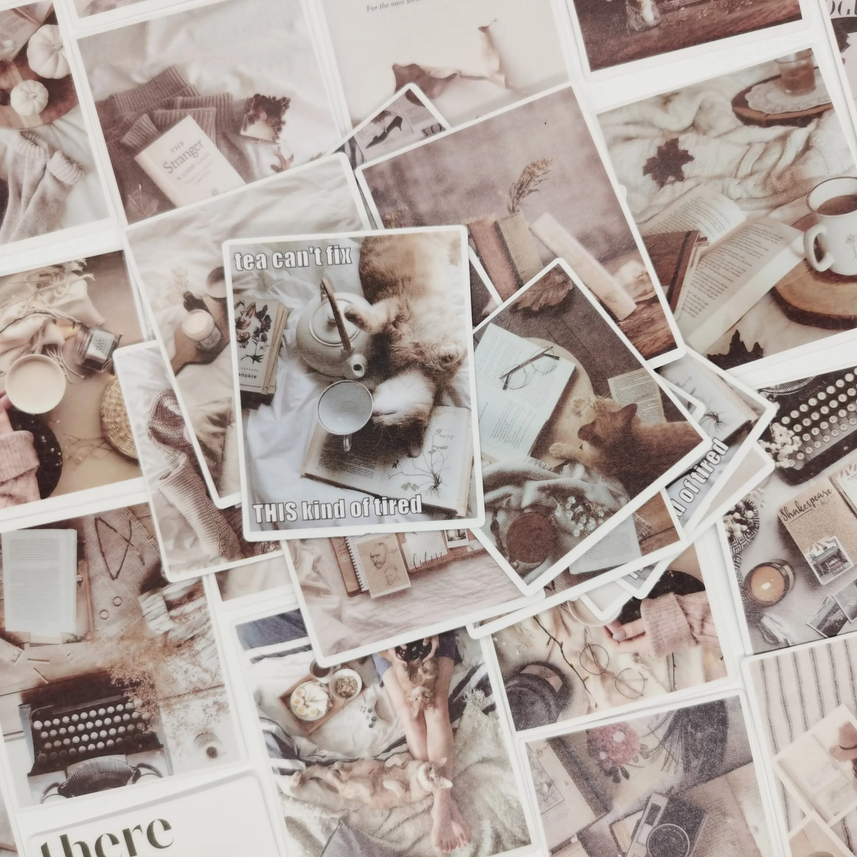 Diary Sticker | Stationery Sticker - 60 Sheets Cute Cat Material ...