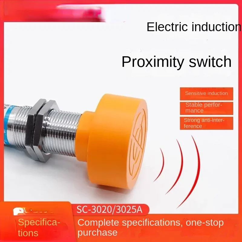 Big-Head-Proximity-Switch-Three-Wire-NPN-Normally-Open-24V-DC-M24 ...