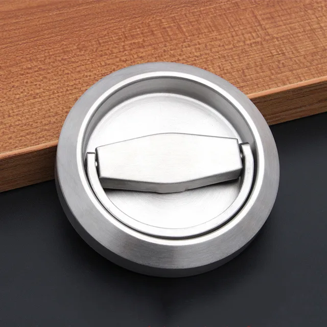 WSHYUFEI Hidden bedroom Door Locks Stainless Steel Handle Recessed ...