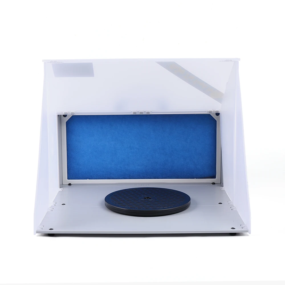 Pro-Portable-Airbrush-Studio-Spray-Booth-Paint-Sprayer-Filter-W-Rotary ...