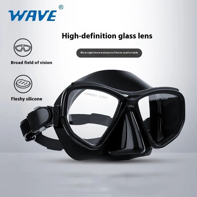 WAVE Quality Snorkeling Glass Eyewear Mask Diving Goggles Snorkel ...
