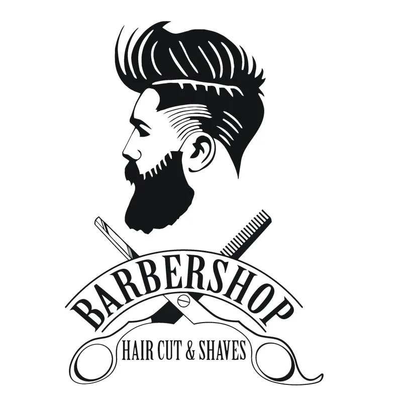 Barber-Shop-Logo-Wall-Decal-Traditional-Barbers-Decals-Sticker-Window ...
