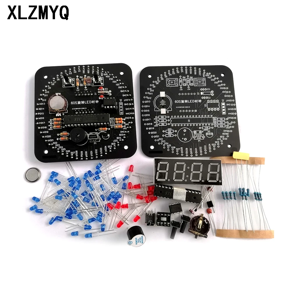 DS1302-DIY-Rotating-Digital-LED-Display-Module-Alarm-DIY-Electronic ...