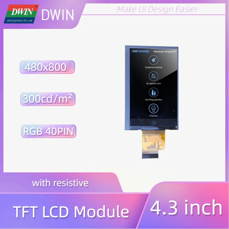 DWIN-4-3-Inch-Full-Viewing-Angle-480-800-TFT-LCD-Display-Resistive-Touch-Screen ...