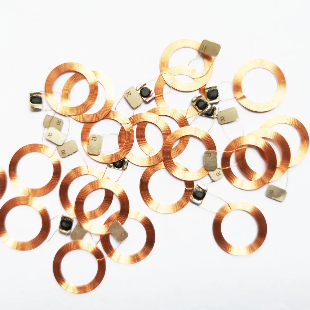 ID 125KHz Micro size 10MM wriatable COB coil tag T5577 chip antenna ...