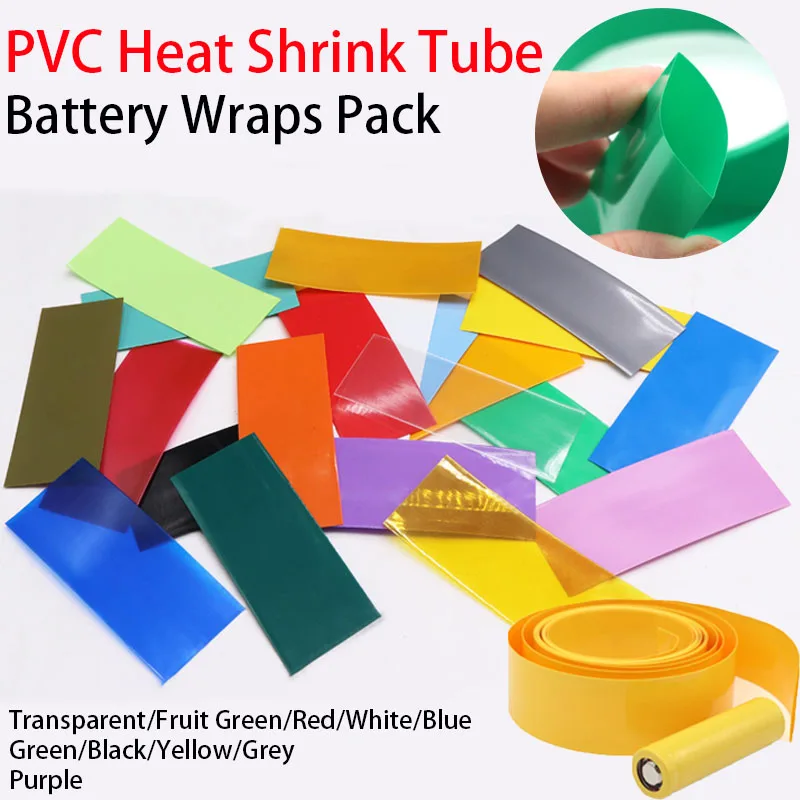 2M-18650-PVC-Heat-Shrink-Tube-Battery-Pack-Black-Width-17mm-103mm ...
