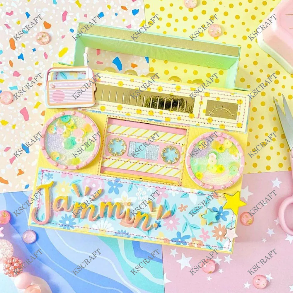 Kscraft-Boombox-Metal-Cutting-Dies-Stencils-Voor-Diy-Scrapbooking ...