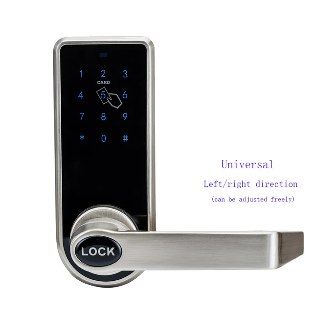 LACHCO Electronic Door Lock Touch Screen Password, 4 Cards, Digital ...