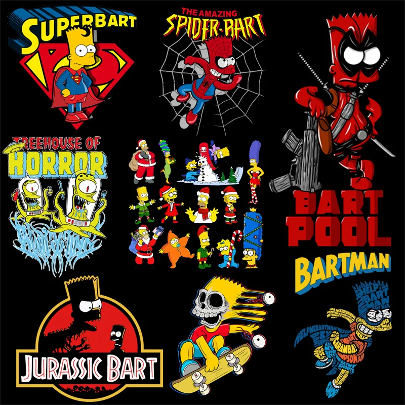 Disney-Simpsons-Family-Role-Play-Stickers-Iron-on-Transfers-Patches-for ...