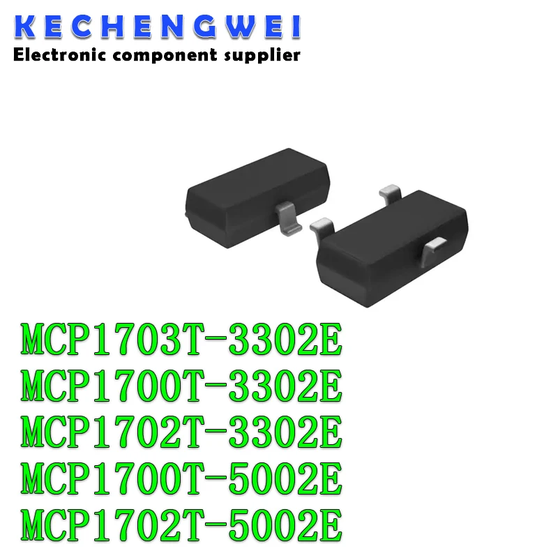 10PCS MCP1703T-3302E/CB SOT23 MCP1703 3.3V MCP1700T-3302E/TT MCP1700T ...
