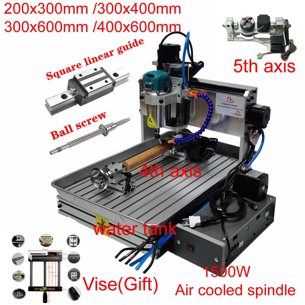 Wood-Router-CNC-6040-1500W-4-Axis-3040-Metal-Engraving-Drilling-Machine ...