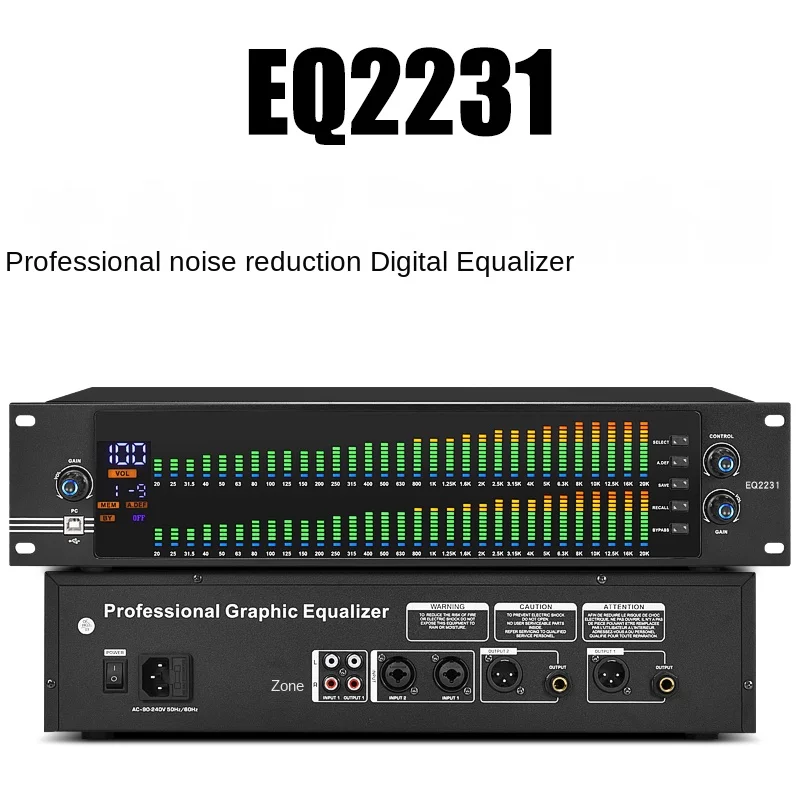 EQ-2231-2U-Dual-31-band-Profesional-Equalizer-Spectrum-Stereo-Graphic ...