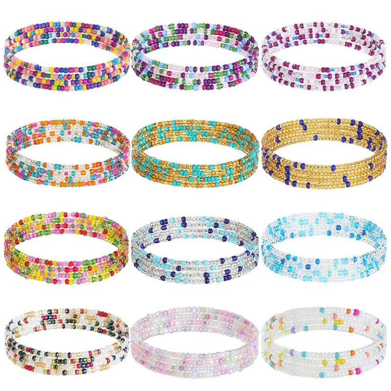 70/80/90/110 CM Bohemian Waist Beads Chain for Women Colorful African ...